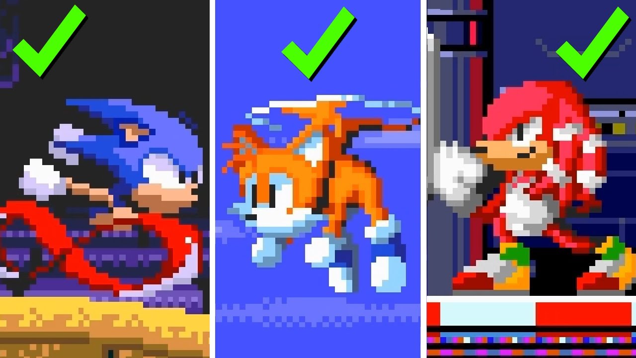 S_A3's Sonic, Tails and Knuckles! ~ Sonic 3 A.I.R. mods ~ Gameplay ...