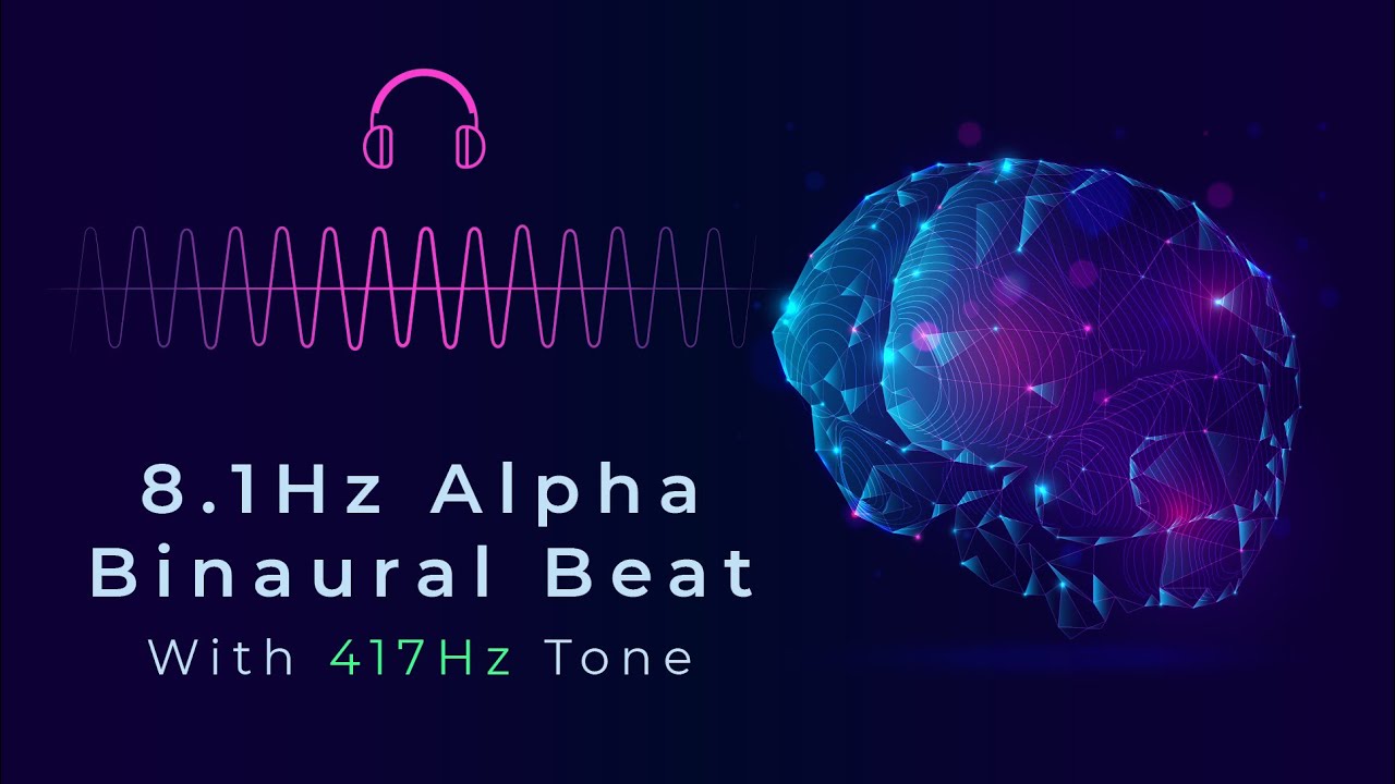 8.1Hz Alpha Binaural Beats with 417Hz Tone | Focus & Positive Energy ...