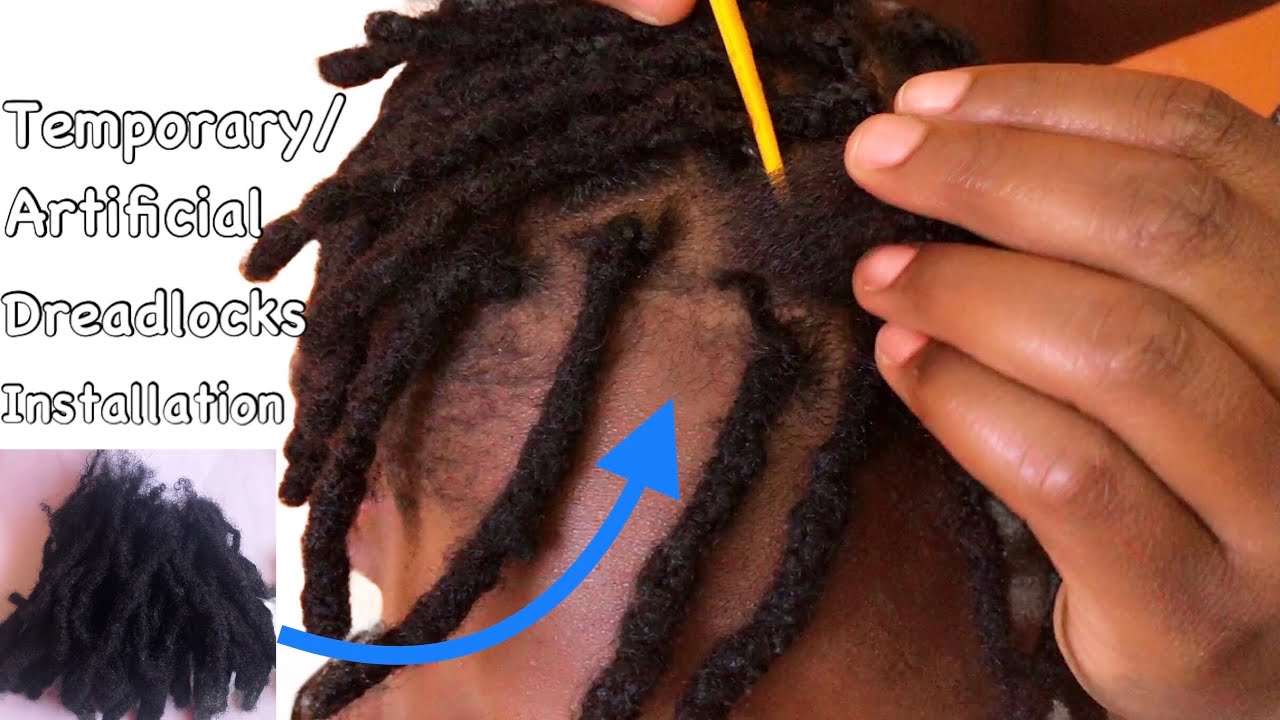 HUMAN HAIR #temporary DREADLOCKS|INSTALLATION easy How to @JANEILHAIRCOLLECTION - YouTube