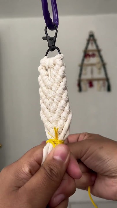 Llavero de macramé #macrametutorial #macrame #macramediy - YouTube