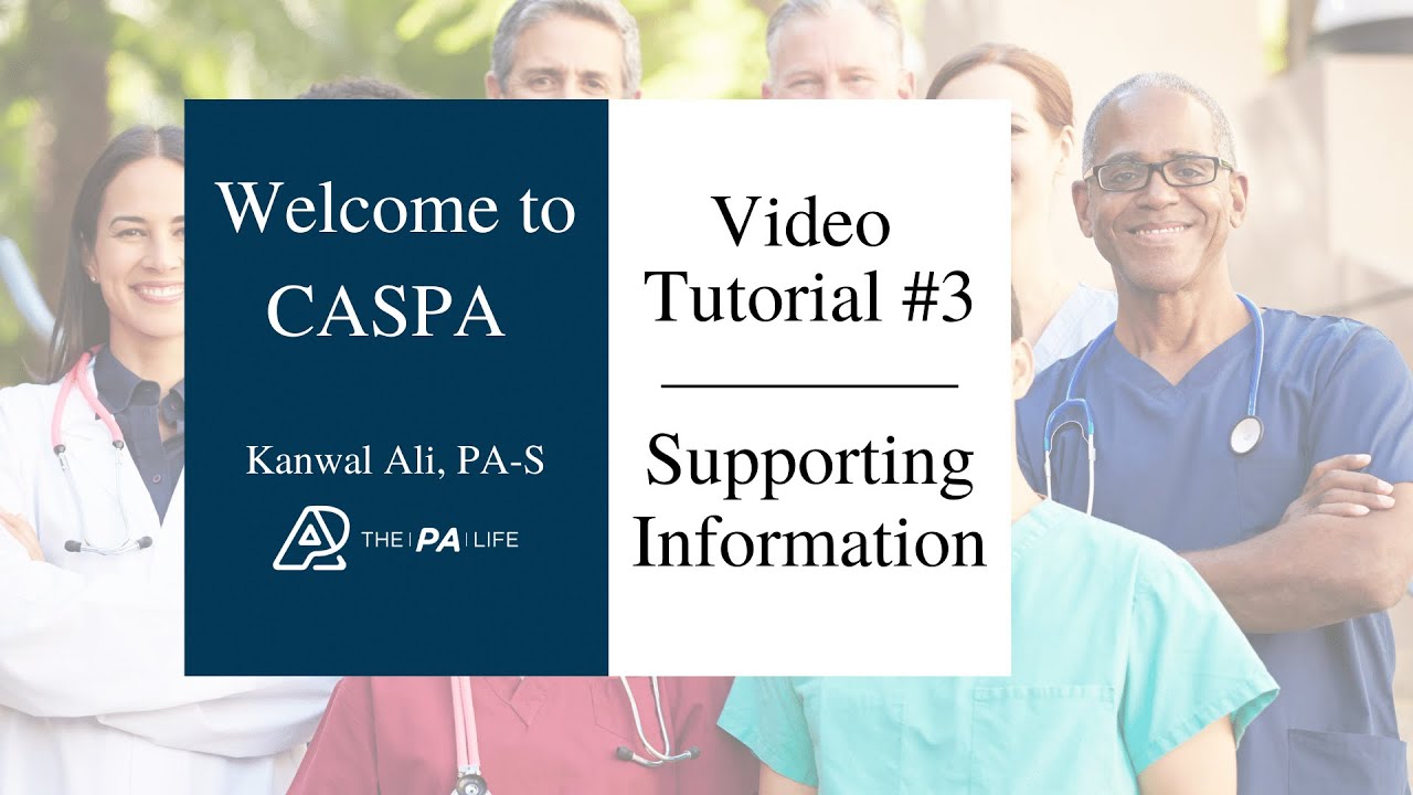 CASPA Video Tutorial Section 3: Supporting Information - YouTube