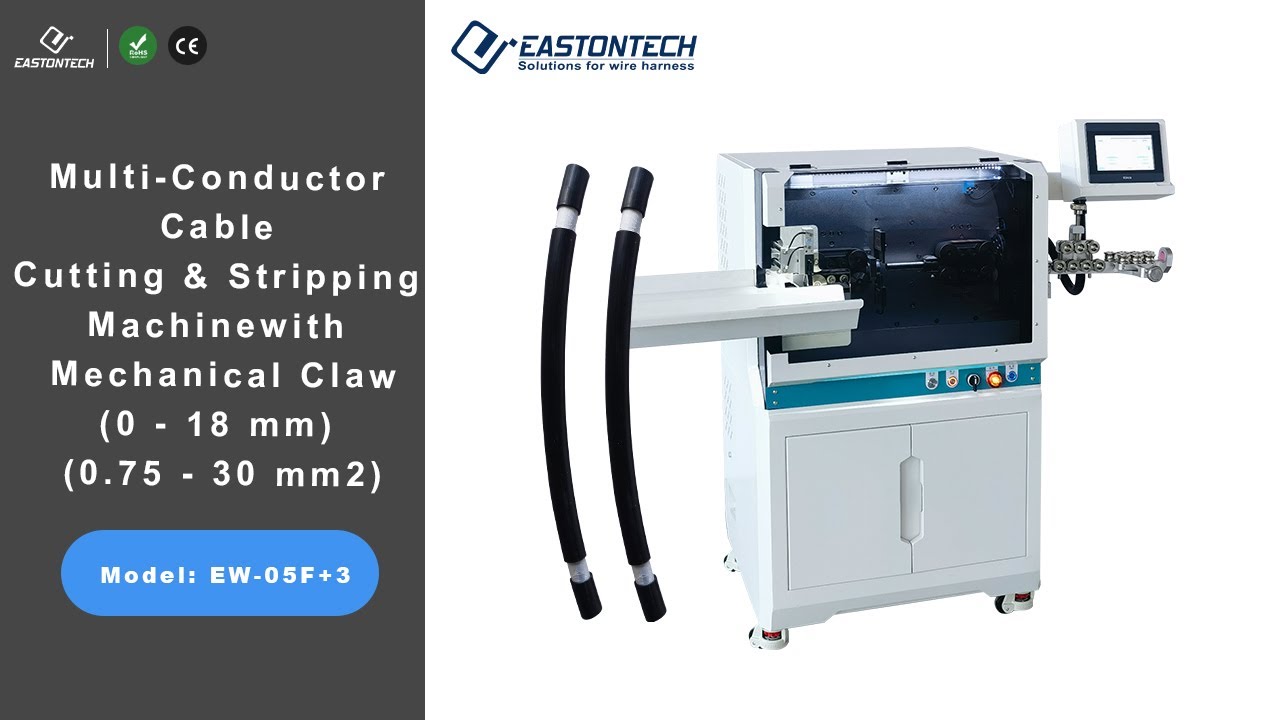 EW 05F+3 Multi-conductor Cable Cutting & Stripping Machine with Menical ...