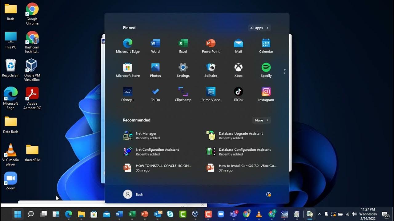 HOW TO INSTALL ORACLE 11G ON WINDOWS 11 - BASHCOM TECH - YouTube