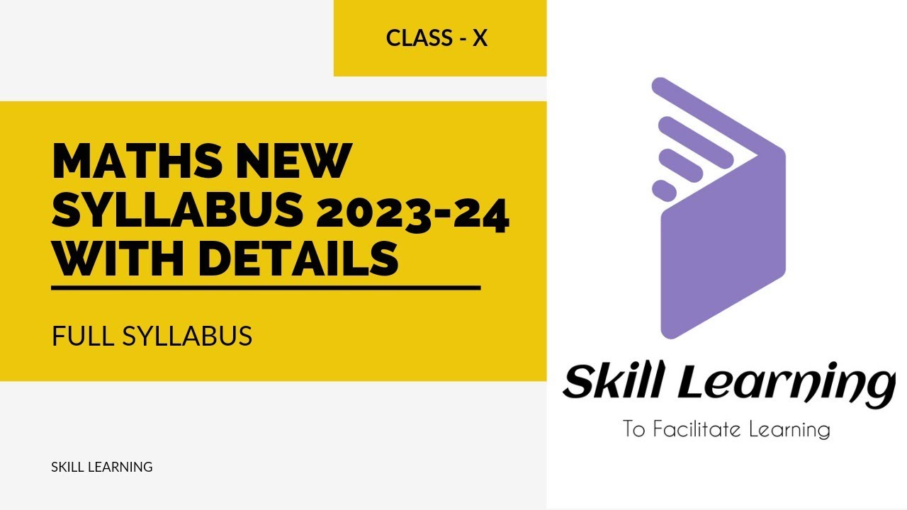 Class 10 maths syllabus 2023-24 ncert | class 10 maths syllabus ...