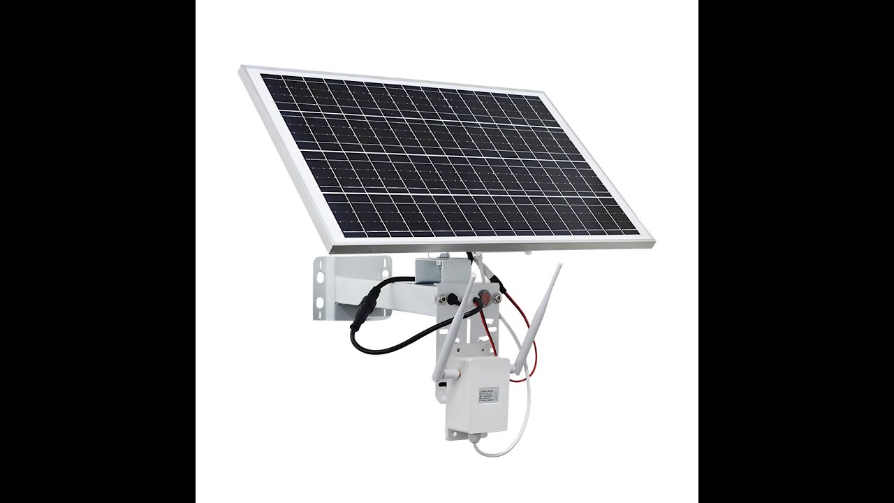 Outdoor 4G solar router 30W 20AH solar panel battery power generation ...