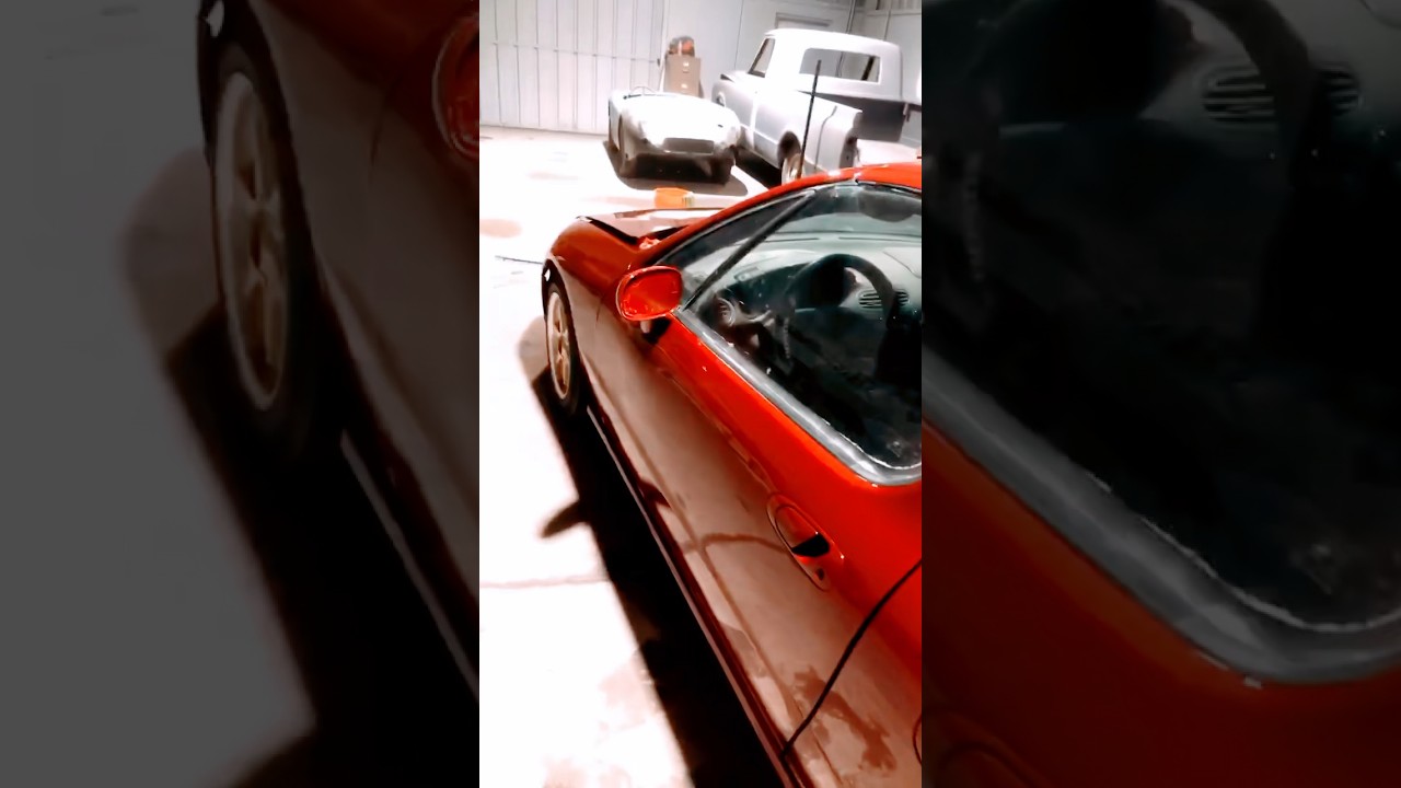 Honda del sol painted ruby red - YouTube