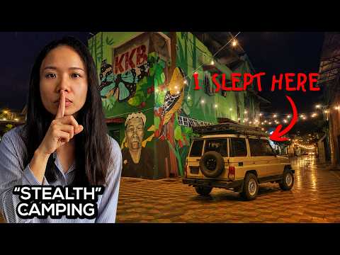 I stealth car camping in Kuala Kubu Bharu with my 35 years old Land Cruiser