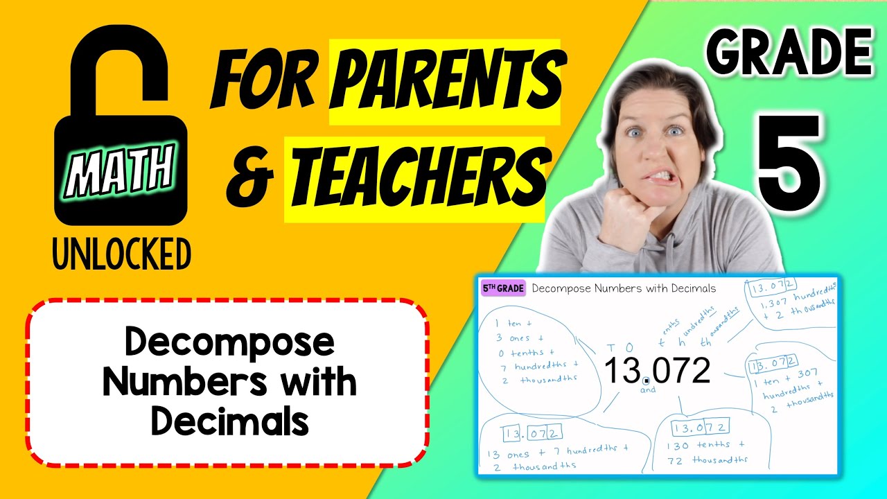 5th | MATH: UNLOCKED | Decompose Numbers w/ Decimals - YouTube
