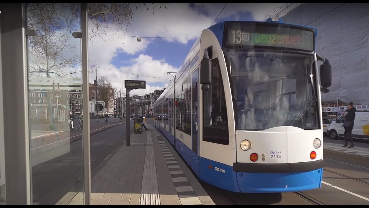 Netherlands, Amsterdam, tram 13 ride from Willem de Zwijgerlaan to Jan ...