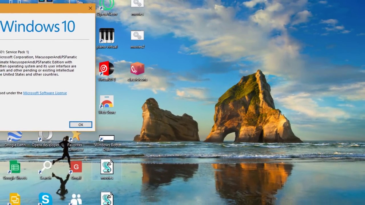 Fake Windows 10 Version (WNR) - YouTube