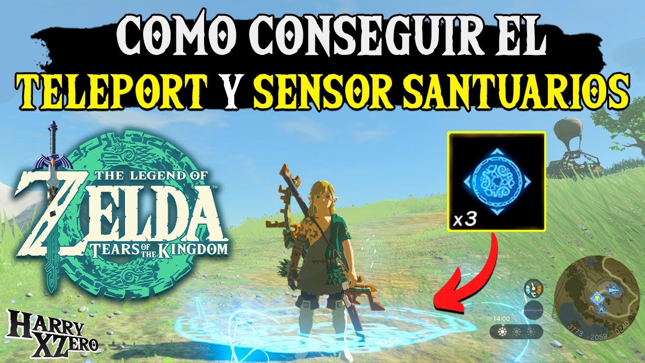 Como conseguir el Sensor de santuarios y el Teleport en Zelda tears of ...