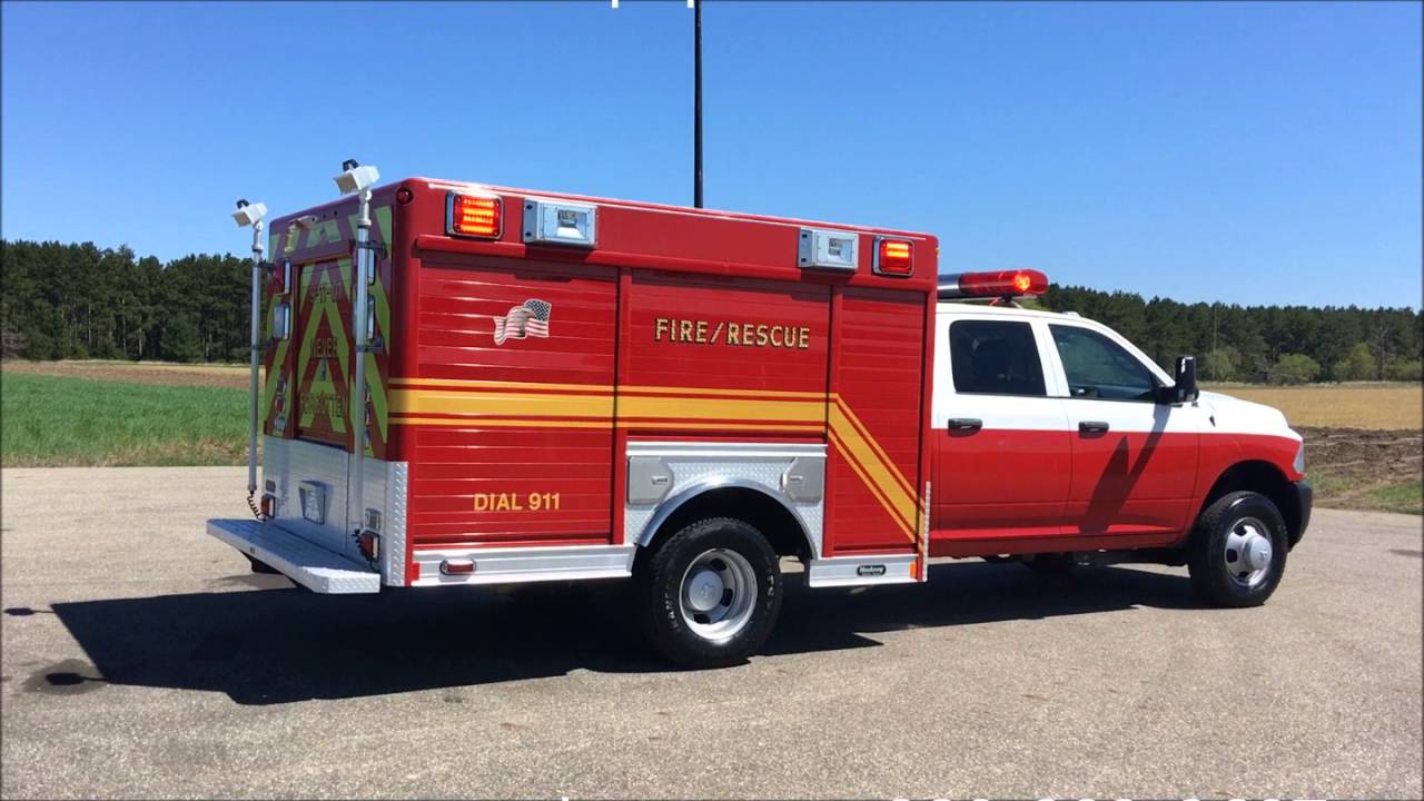 RAM TRUCK WITH HACKNEY FIRE RESCUE BODY FOR SALE - YouTube