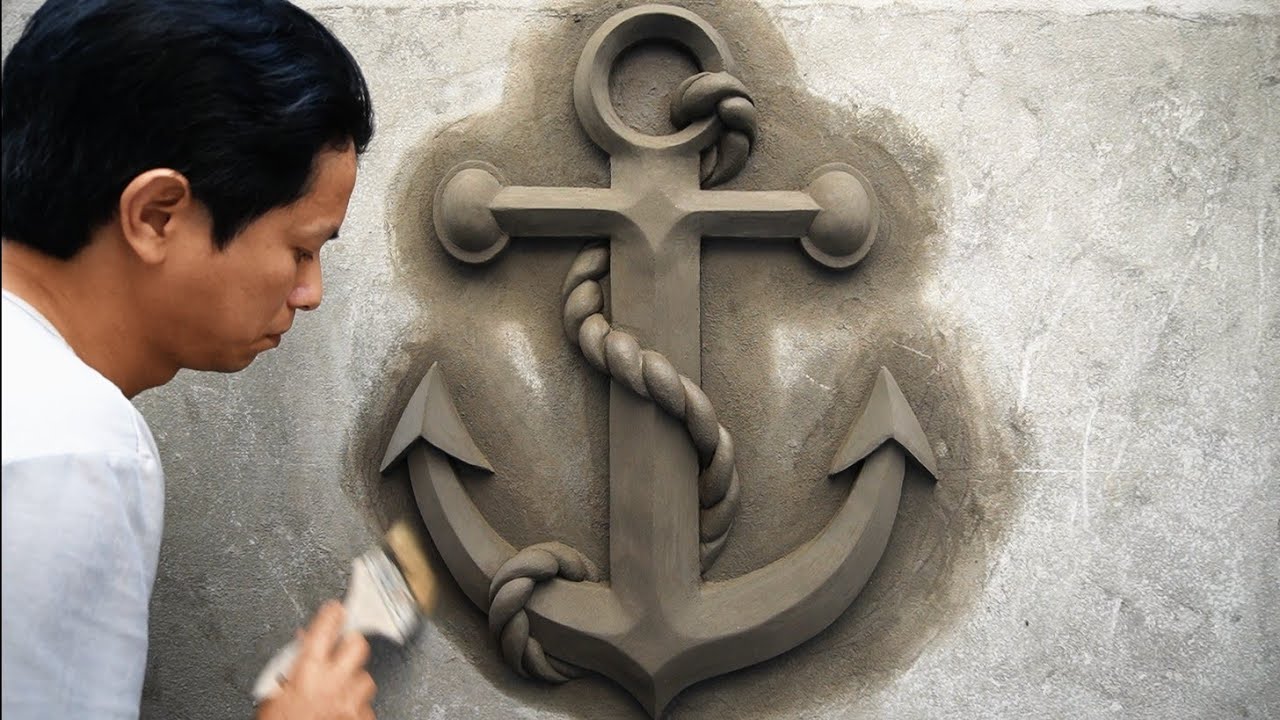 How I made an anchor with sand cement - YouTube