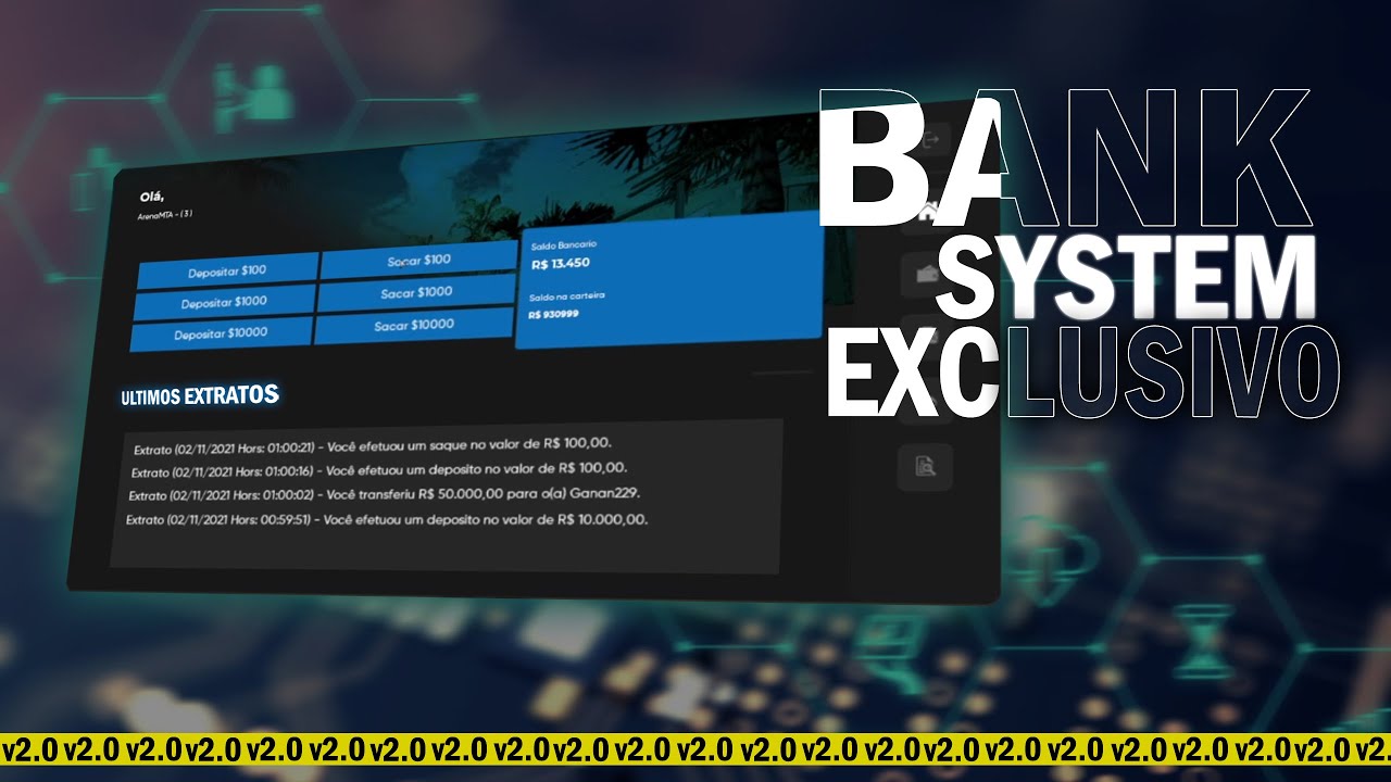 MTA:SA | Banking System v2.0 (EXTRATO) *FREE* - YouTube