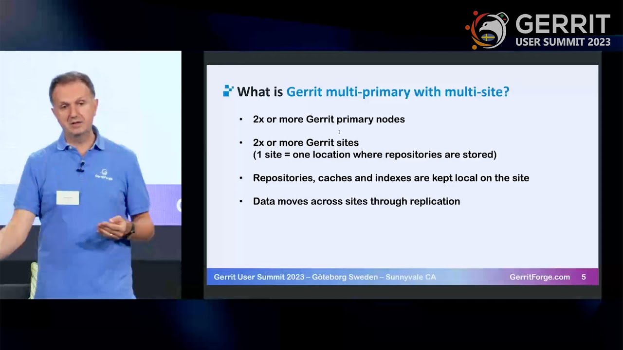 What's new in Gerrit multi-site - YouTube