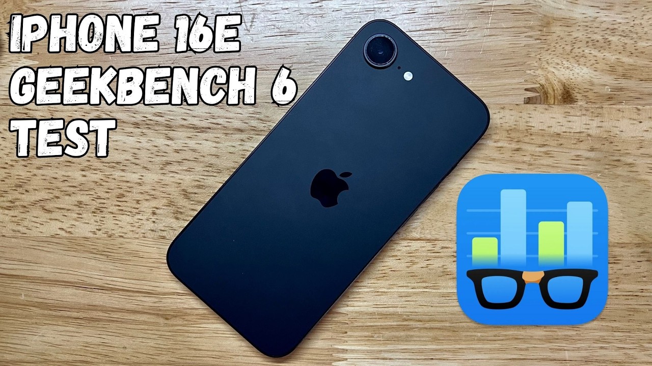 iPhone 16e Geekbench 6 Benchmark Test - YouTube