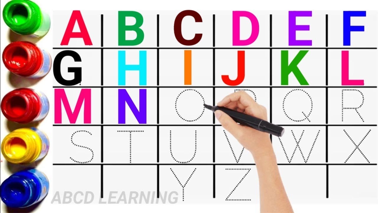 ABC for kids |Alphabet writing for kids |A to Z |write the alphabet ...
