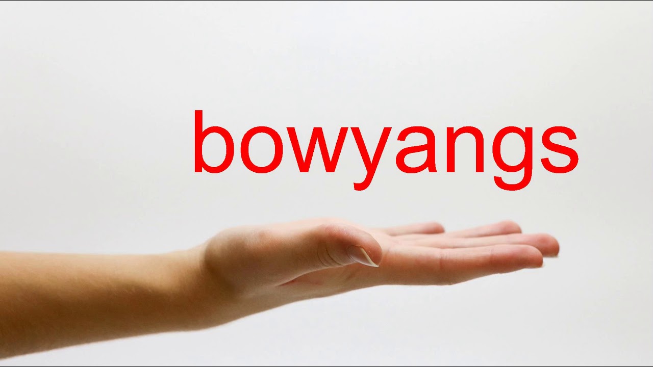 How to Pronounce bowyangs - American English - YouTube