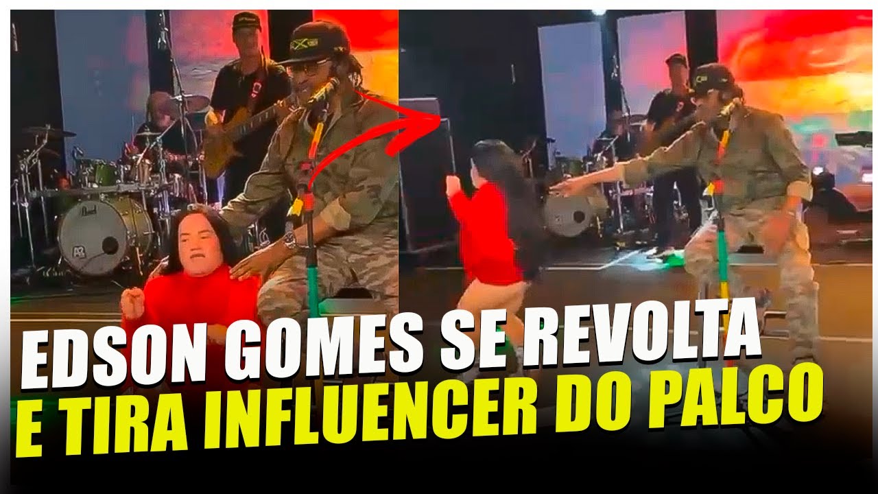 EDSON GOMES SE REVOLTA E TIRA DIGITAL INFLUENCER DO PALCO NO RANCHO DE ...