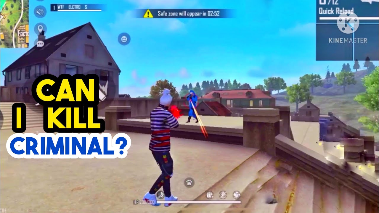 Can I Kill Blue Criminal?🤧||Free Fire||Blue Criminal|| Free fire - YouTube