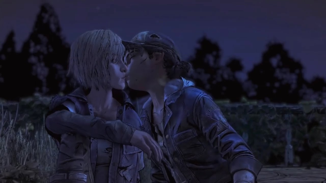 the walking dead season 4: stargazing with violet full scene - YouTube