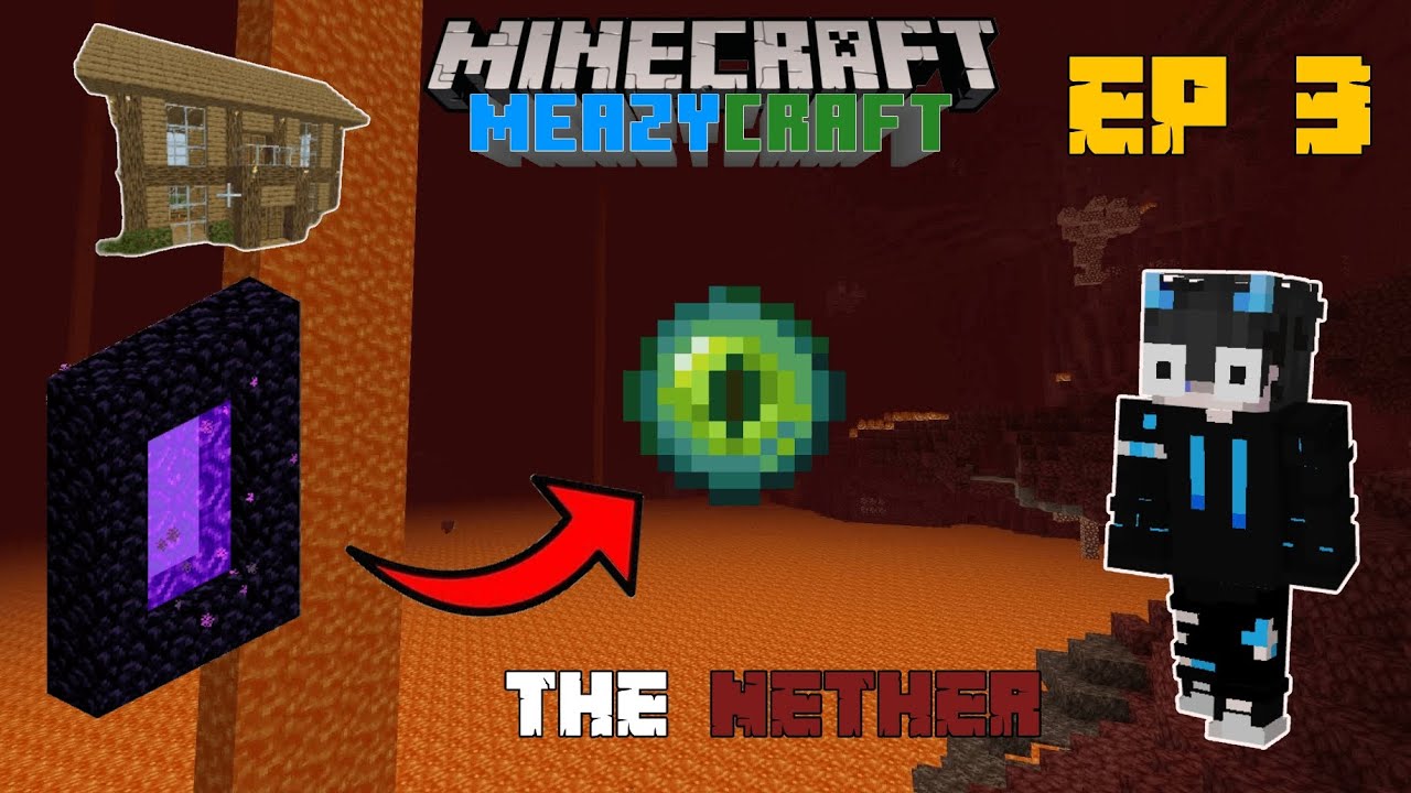 I went to nether to get ender eyes in MEAZYCRAFT | EP 1 | #minecraft ...