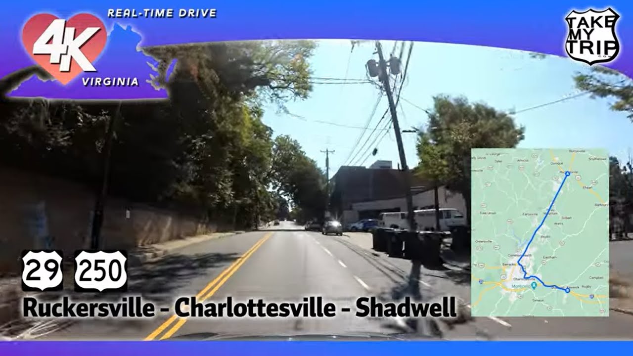Charlottesville, Virginia Scenic Drive in 4K - YouTube