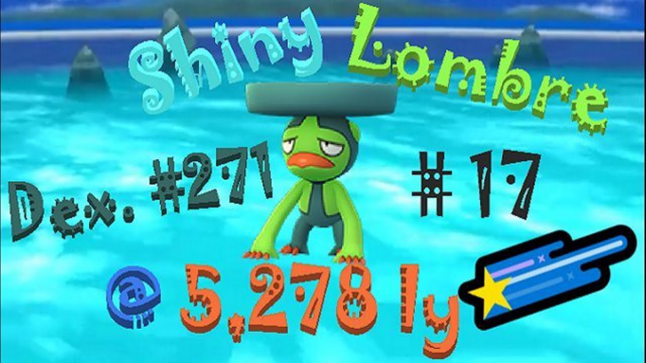[Pokémon Ultra Sun] - Shiny Lombre @ 5,278 ly {Retro Shiny Hunt 17}💖 ...