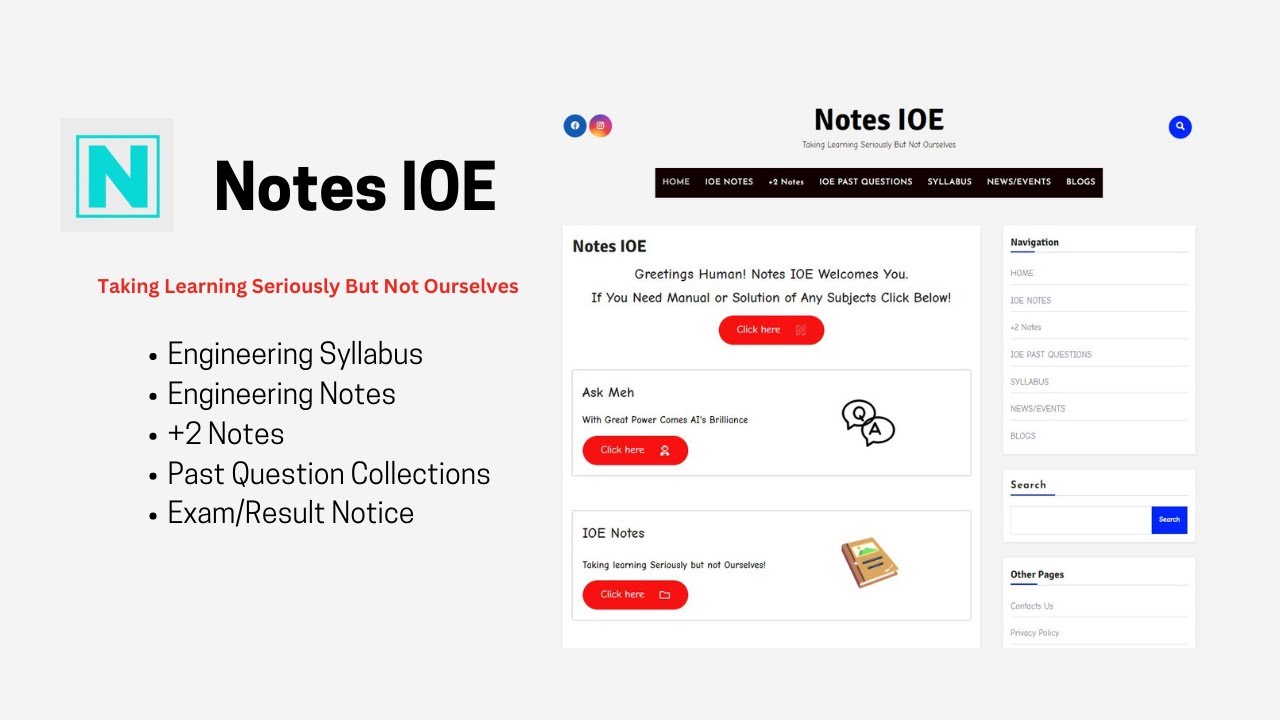 Notes IOE - An E platform for Engineering and +2 materials/Notes/Past ...