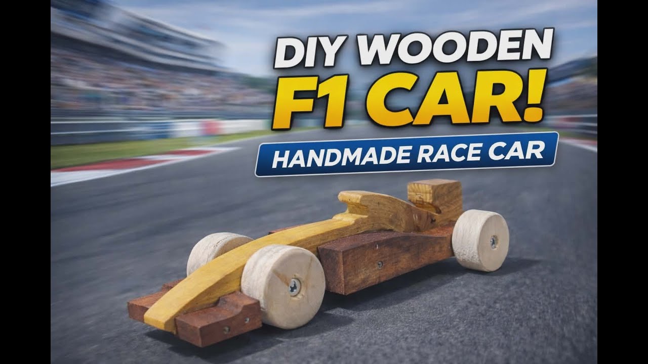 DIY Wooden F1 Car | Handmade Formula 1 Toy From Wood - YouTube