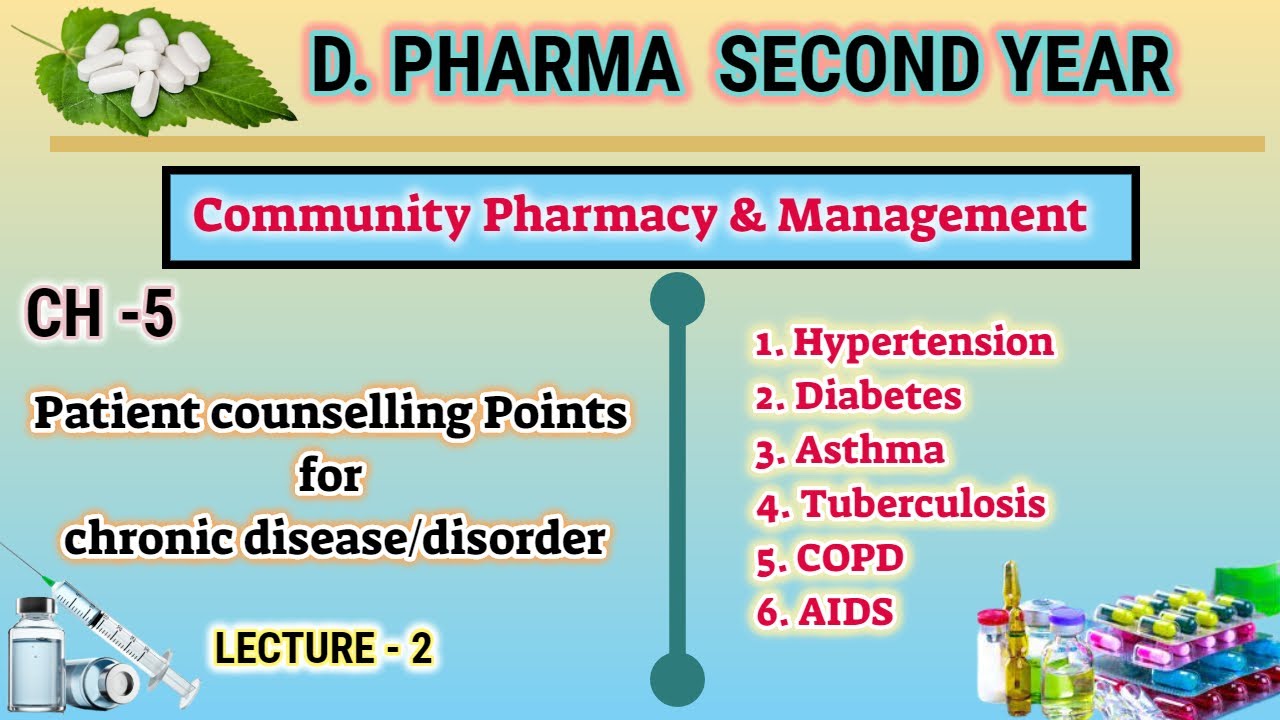 Patient counselling points for chronic disease | CH-5 | L-2 | Community ...