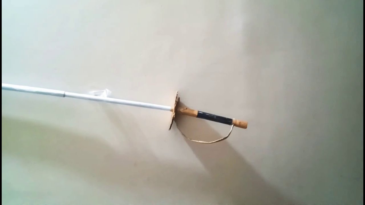 Making an easy rapier sword with paper. - YouTube