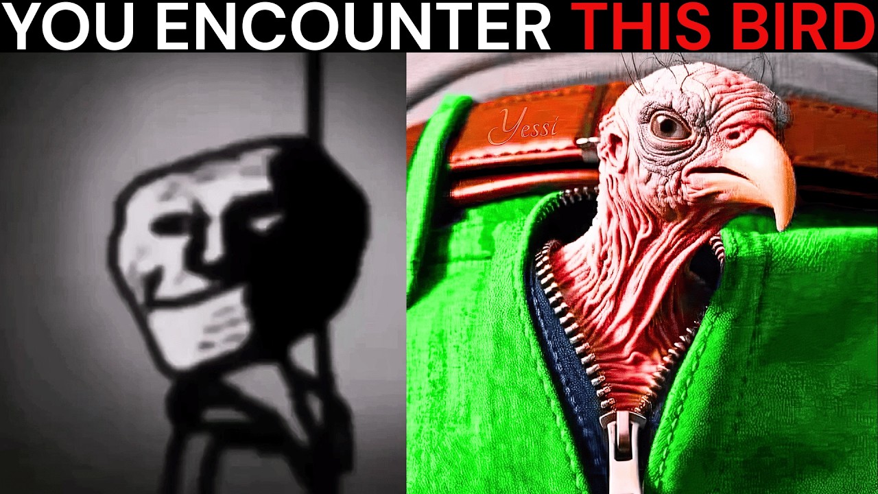 Mr Incredible Becoming Uncanny meme (You encounter this bird) - YouTube