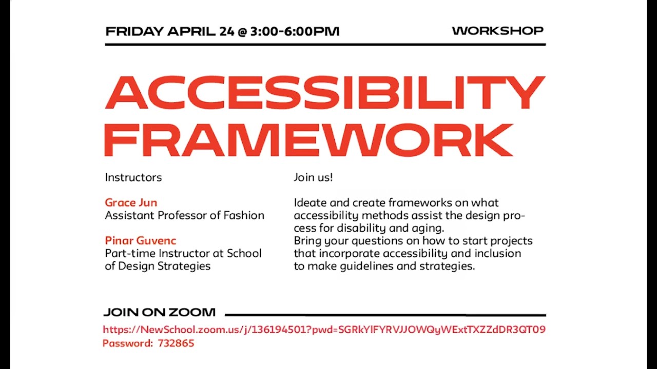 Accessibility Workshop: Inclusive Design Framework 2020 - Open Style ...