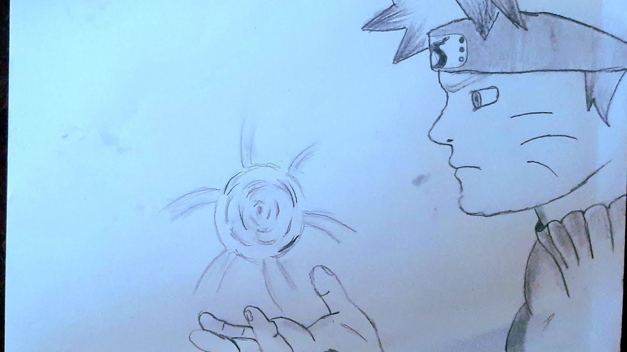 How to Draw Naruto Rasengan - YouTube