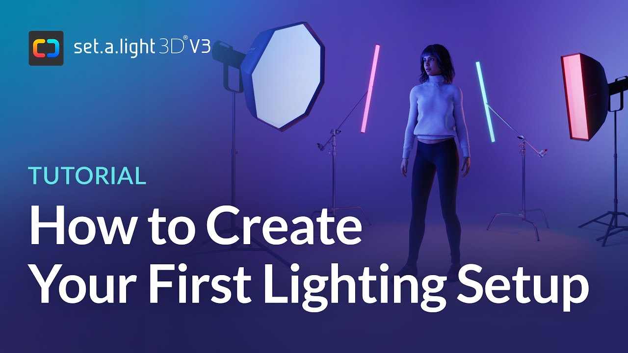How to create your first lighting setup | set.a.light 3D V3 - YouTube