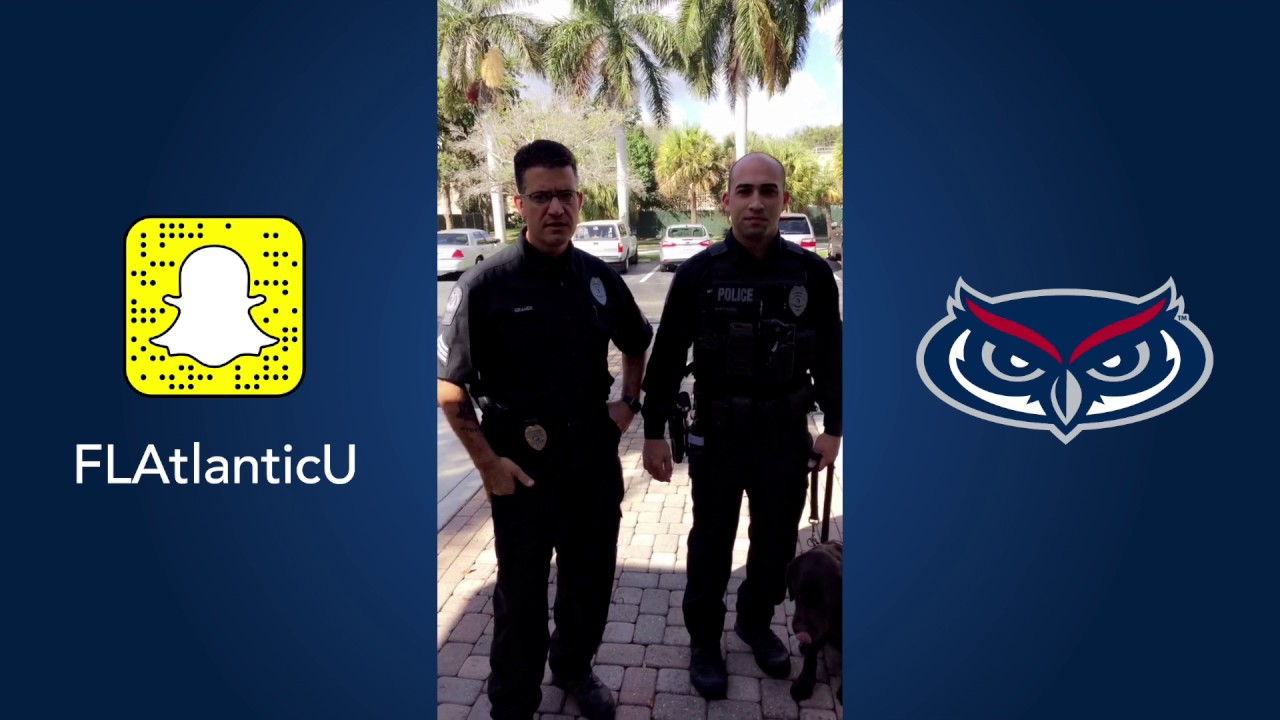 FAU Police Department Snapchat - YouTube