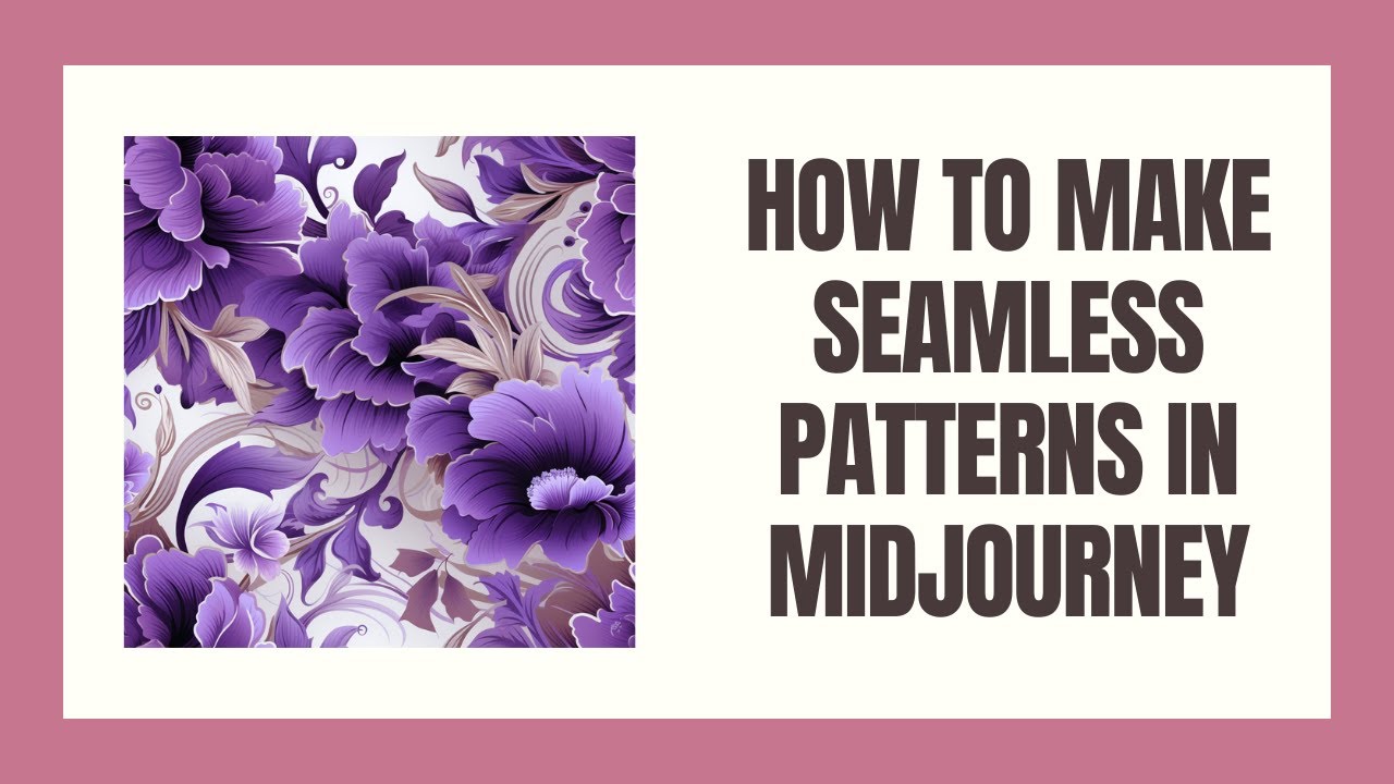 How to Make Seamless Patterns in Midjourney - YouTube