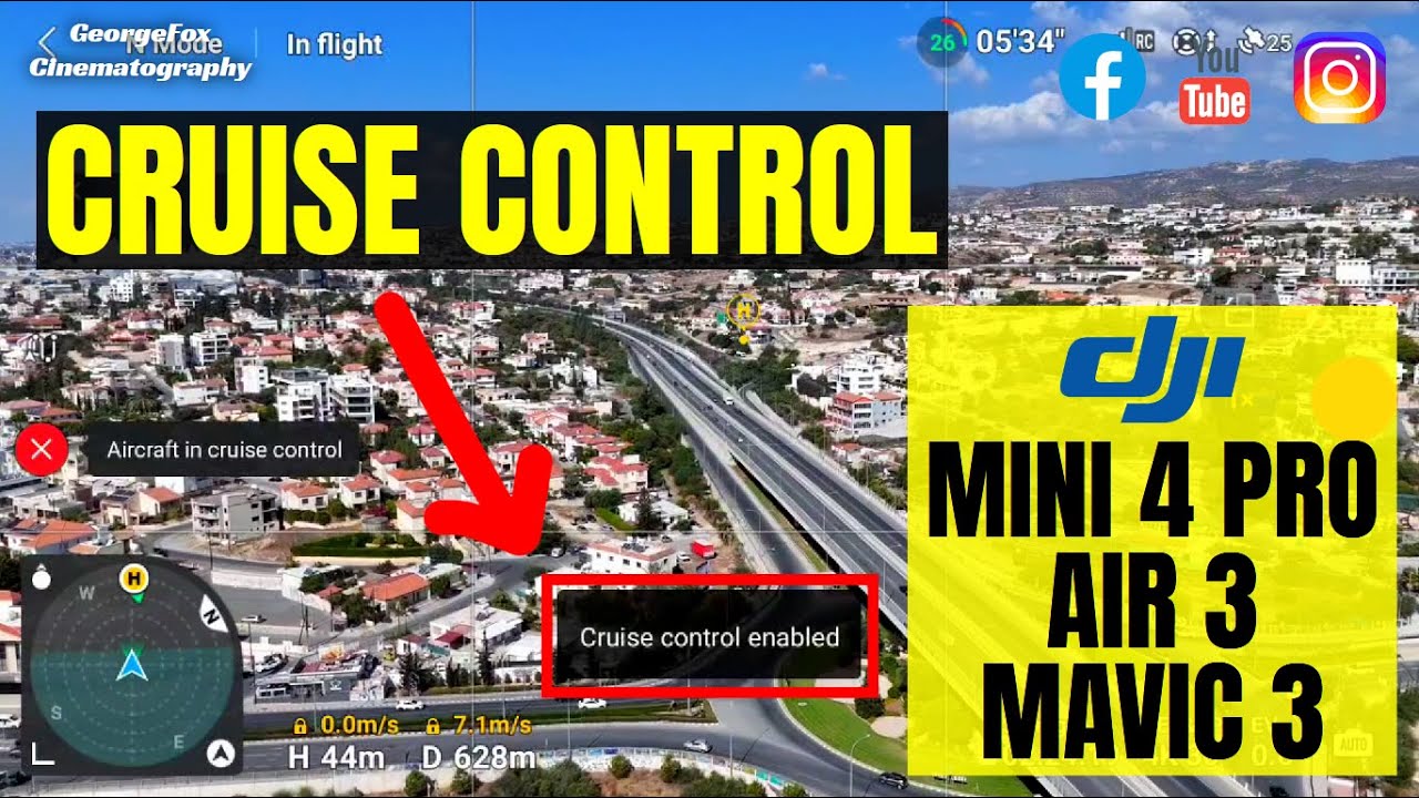 DJI Cruise Control | Πως το ενεργοποιούμε στο DJI Mini 4 Pro - YouTube