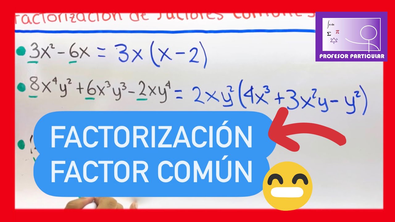 FACTORIZACIÓN de FACTORES COMUNES | BIEN EXPLICADO!!!💯| ÁLGEBRA BÁSICA ...
