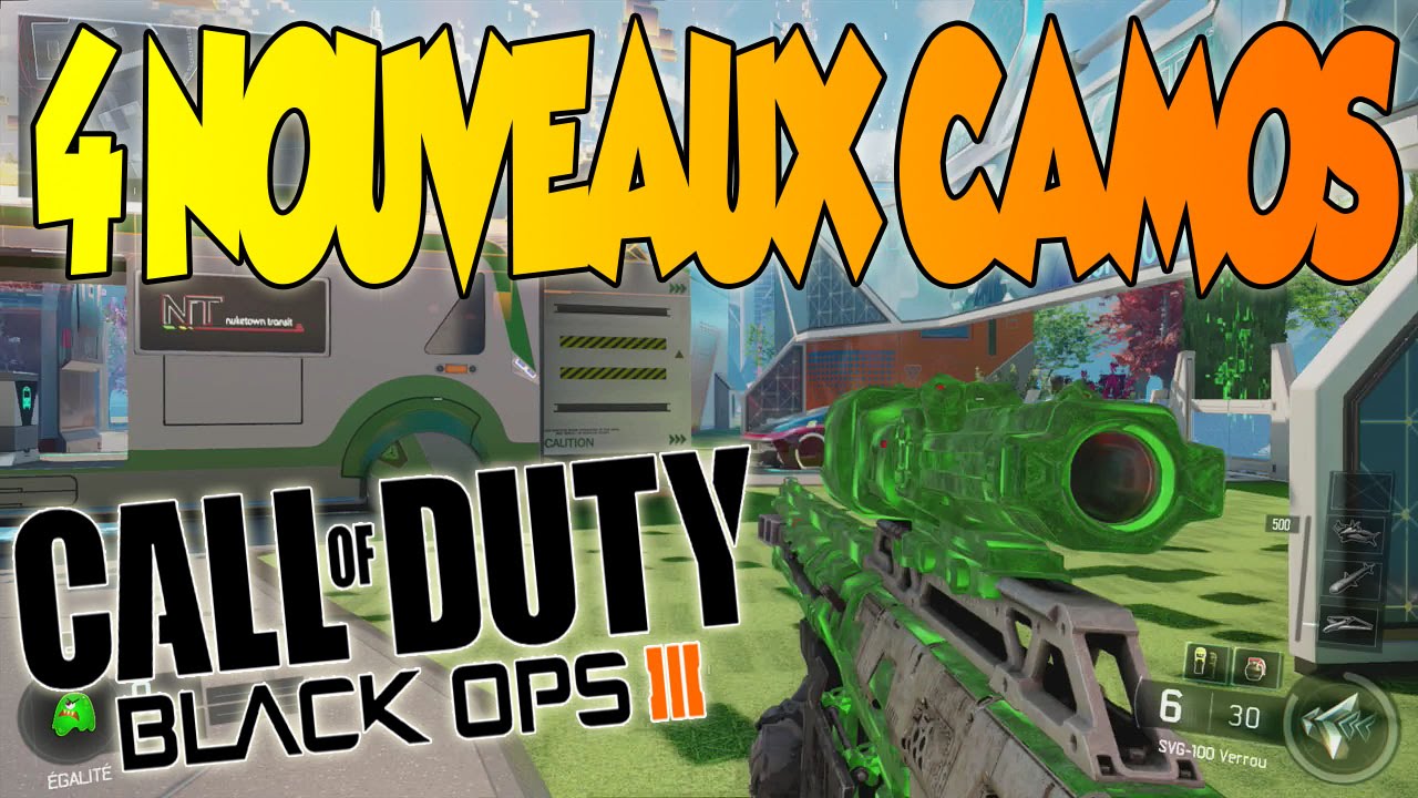 BLACK OPS 3 | 4 NOUVEAUX CAMOUFLAGES INÉDITS ! | BO3 NEW CAMO - YouTube