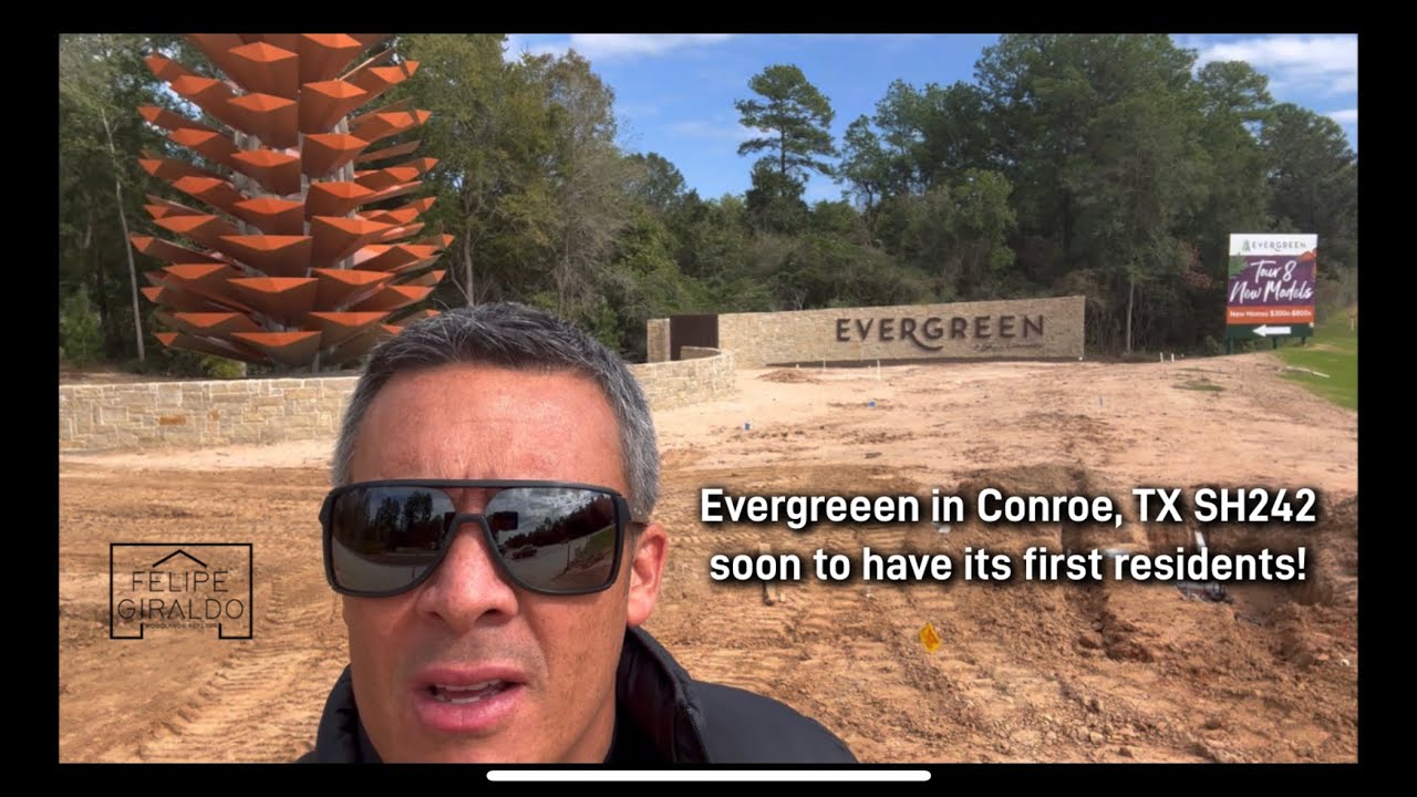 EVERGREEN in Conroe, TX - Road frontage sign and monument complete! Can ...