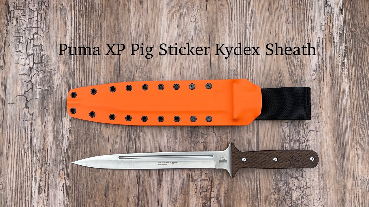 Abfangmesser Puma XP Pig Sticker Kydexscheide - YouTube