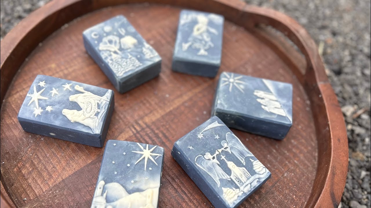 Watch me make bas-relief nostalgic soaps. And pre-order your own soap ...