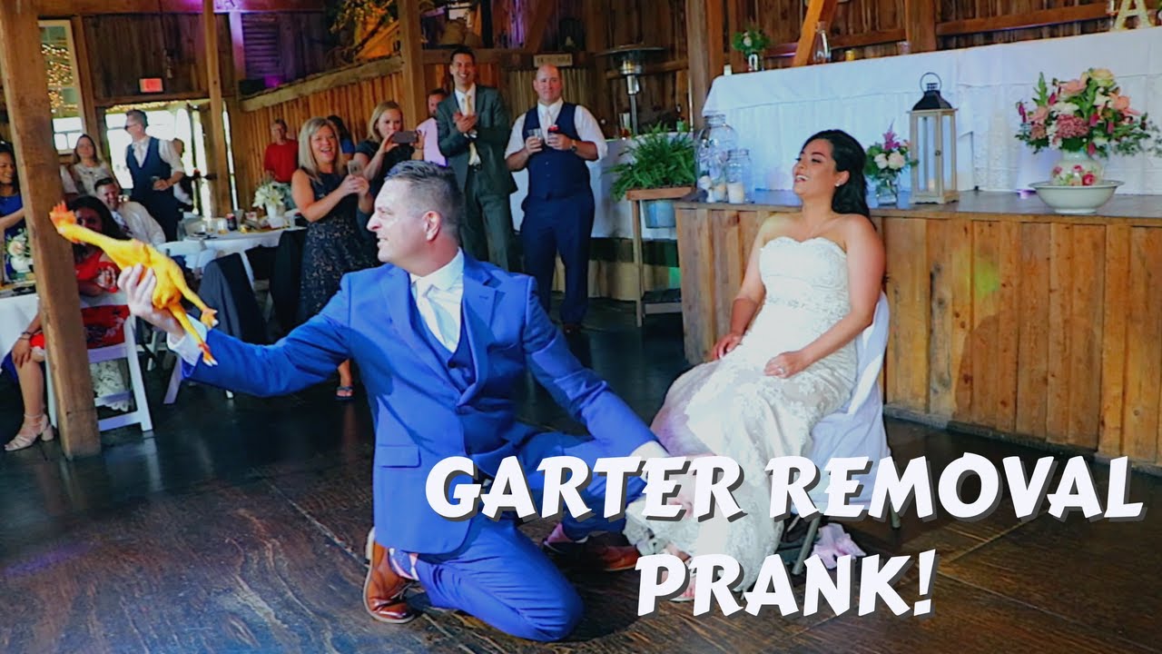 Garter Removal PRANK! The Hayloft, Rockwood, PA Wedding - YouTube