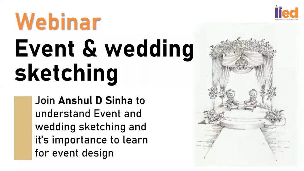 Learn Event & wedding sketching | Webinar | Event sketching | Wedding ...