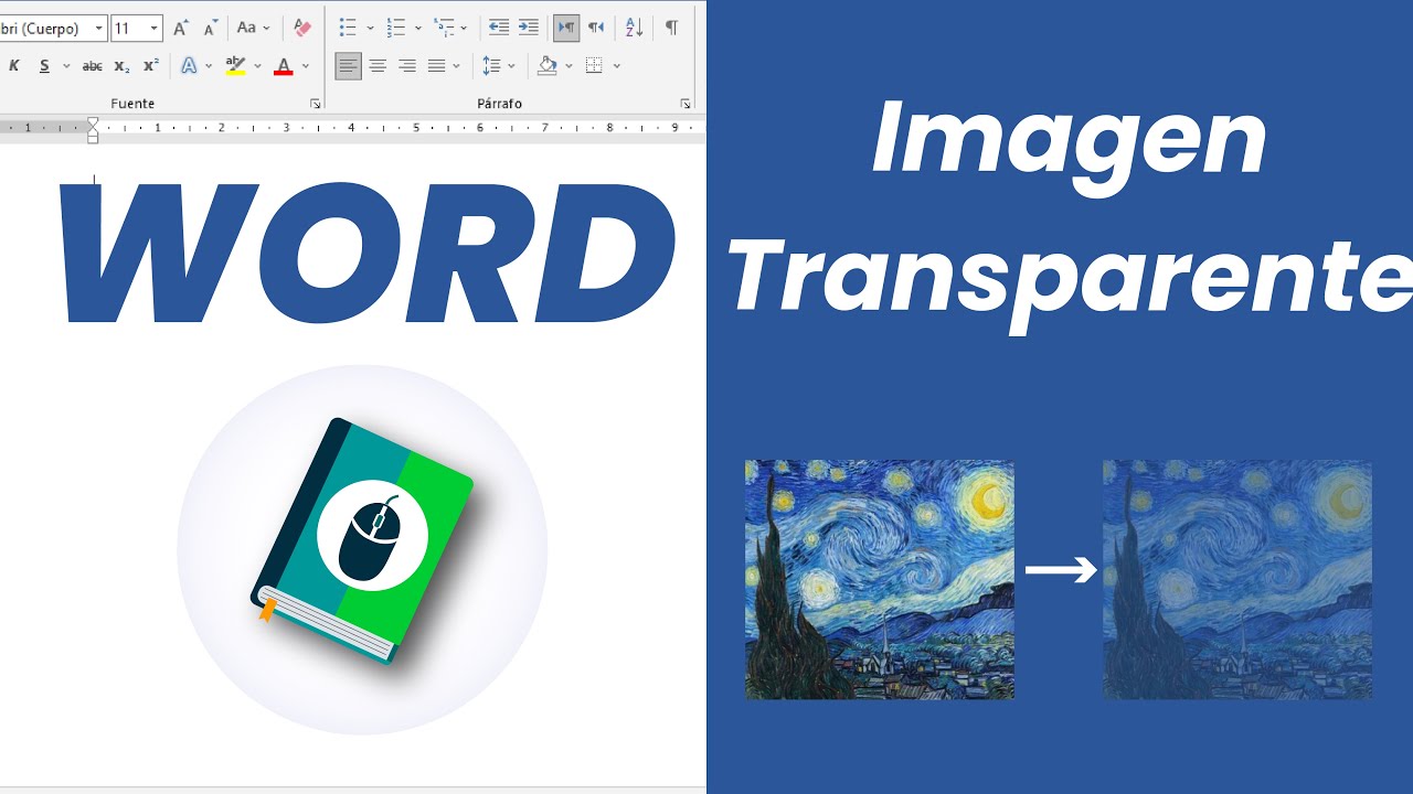 ¿Cómo hacer para que una imagen se vea transparente en Word? - YouTube