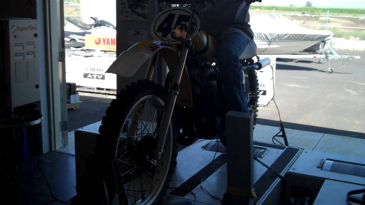1974 Yamaha YZ360 Dyno Run - YouTube