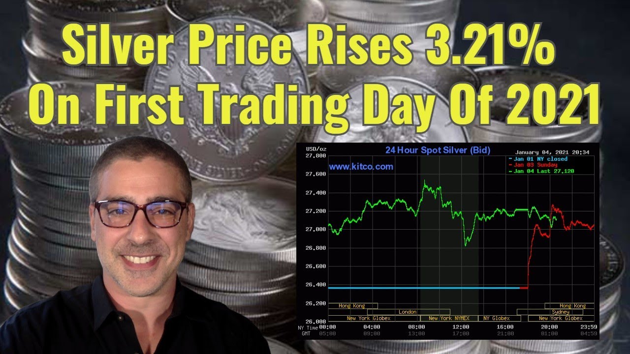 Silver Price Rises 3.21% On First Trading Day Of 2021! - YouTube