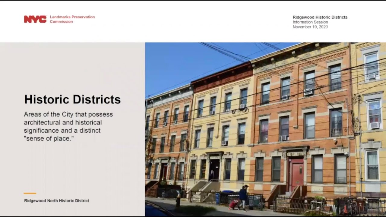 Ridgewood Historic Districts Information Session - YouTube